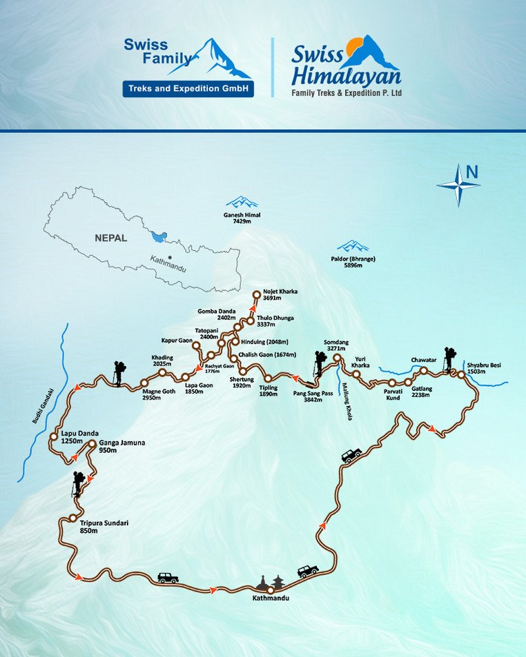 Ruby Valley Trek, Ganesh Himal-Kalo-Seto Kunda, 18 Days