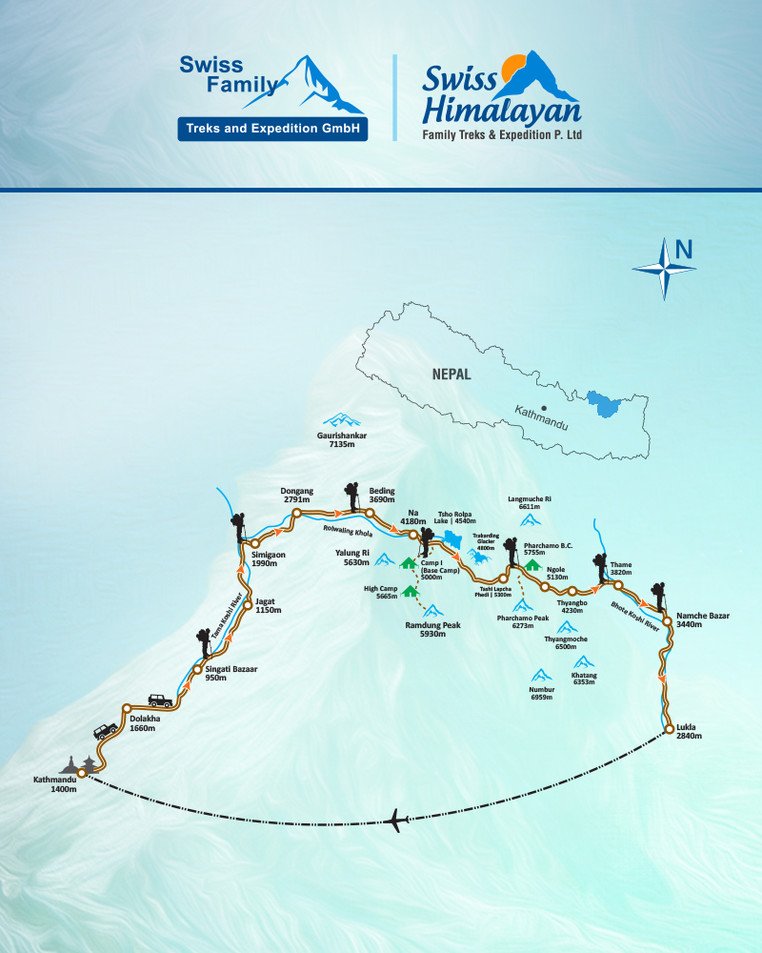 Ramdung Go And Pharchamo Peak Climbing, 25 Days